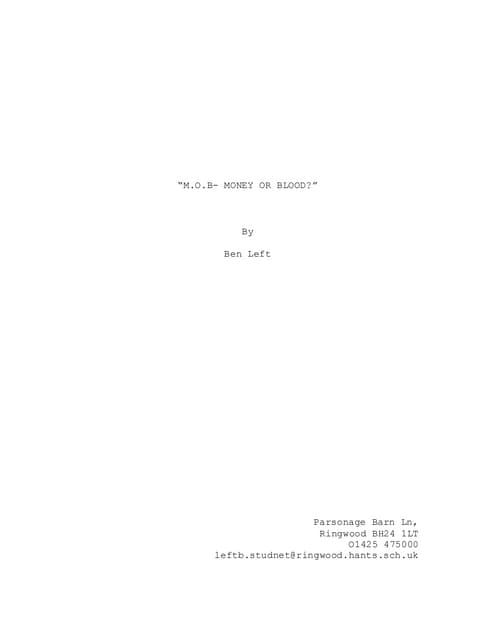 Script notes | DOCX