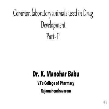 Common laboratory animals part 2 | PPTX