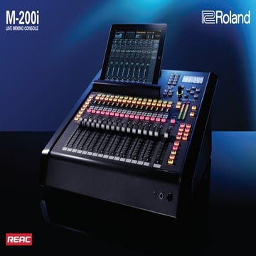 Roland M-200i: 32-Channel Live Digital Mixing Console | PDF