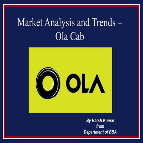 OLA cabs market Analysis and Trends | PPT