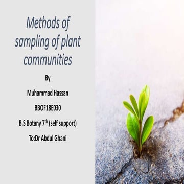 Ecological sampling | PPTX