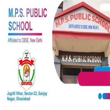 M.P.S.Public School, Ghaziabad, PPT made by Vansh Sirohi Class 9 | PPTX