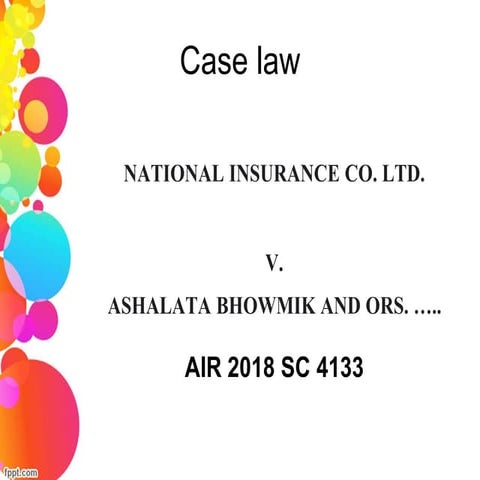 MACT Claim Tribunal Important Judgments Ruling | PDF