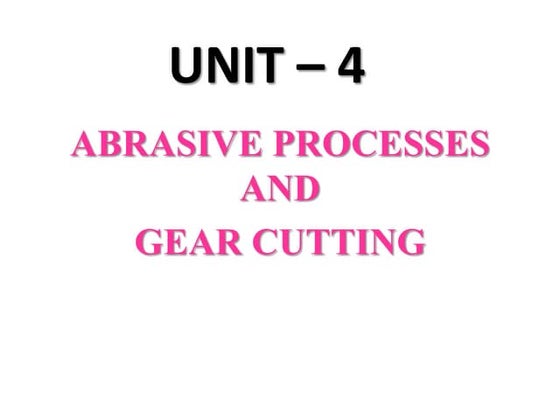 Gear finishing process | PPT