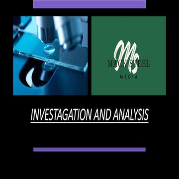 M.Steel Promo INVESTIGATION and ANALYSIS - Copy - Copy.pptx