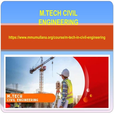 M.TECH CIVIL ENGINEERING | PPTX