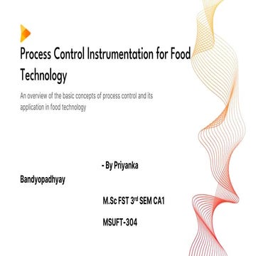 Understanding Process Control Systems: The Backbone of Modern Manufacturing | PPTX