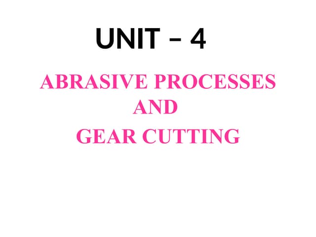 Gear finishing process | PPT