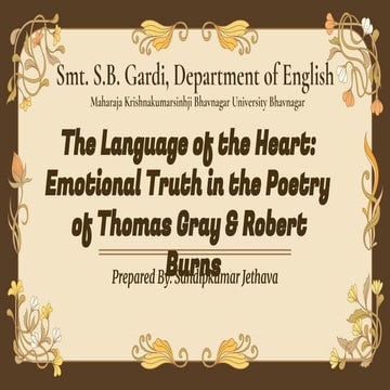 The Language of the Heart: Emotional Truth in the Poetry of Thomas Gray ...