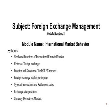 Economics Project Class 12 (Foreign Exchange Markets) | PDF