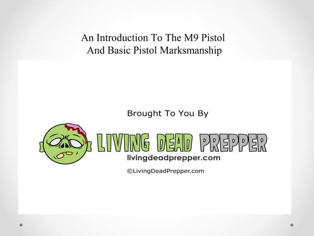 Fundamentals Of Pistol Marksmanship | PPT