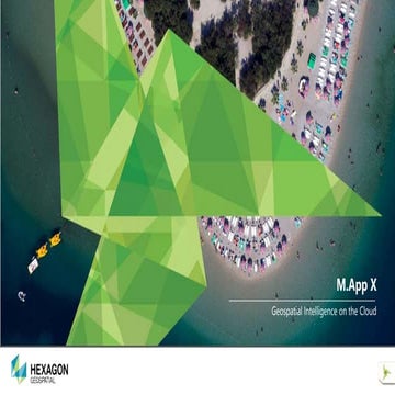 Introduction to M.App X - A GEOINT Platform on the Cloud | PPTX