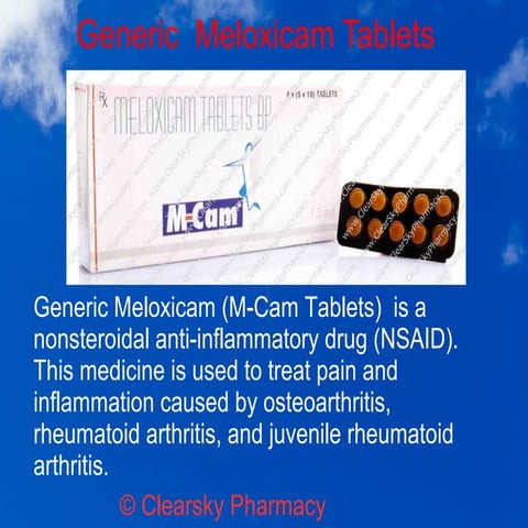 Generic Meloxicam Tablets (M-Cam) | ODP