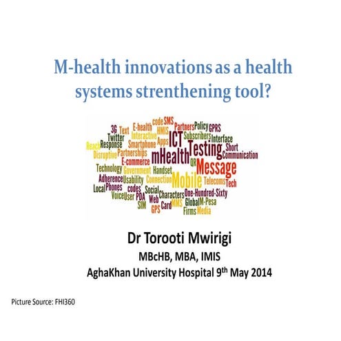 M health innovations as a health systems strengthening tool 2014 | PDF