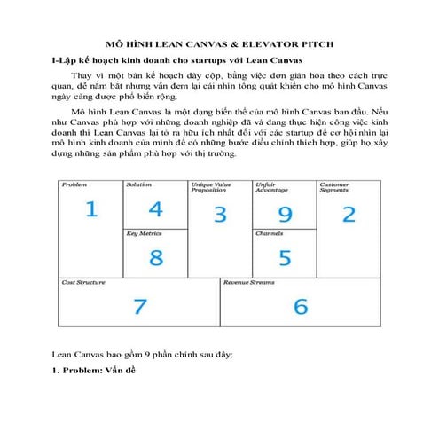 Mô hình-lean-canvas-elevator-pitch | DOCX