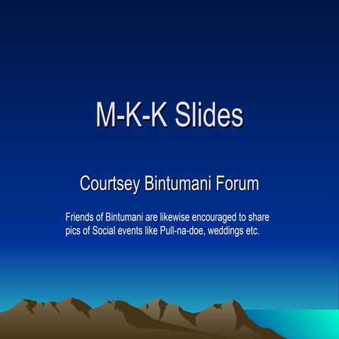 M k-k slides | PPT
