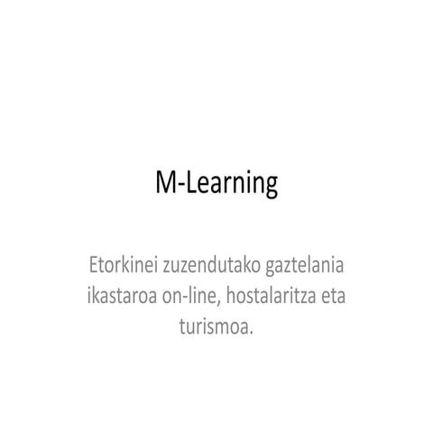 M learning | PPT