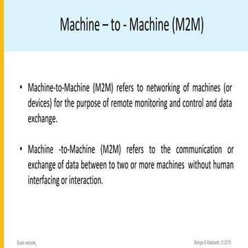M2M technology in IOT | PPTX