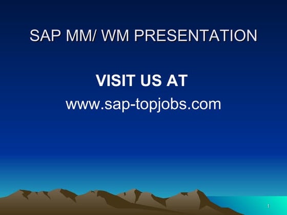 SAP MRP: Introduction to "Phantom Assembly" | PPTX | Business ...