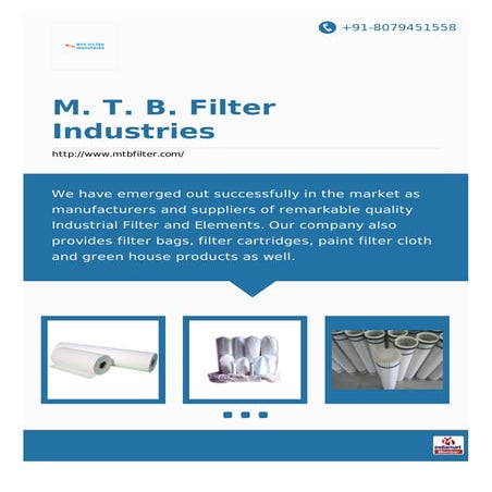 M. T. B. Filter Industries | PDF