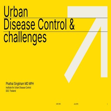 Opening discussion for urban disease control and its challenges | PDF