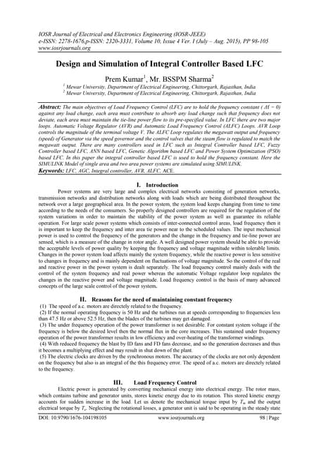 Automatic Generation Control | PPTX