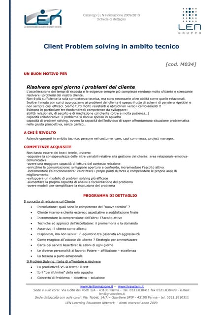 L'arte di negoziare nelle risorse umane - Scheda corso LEN | PDF