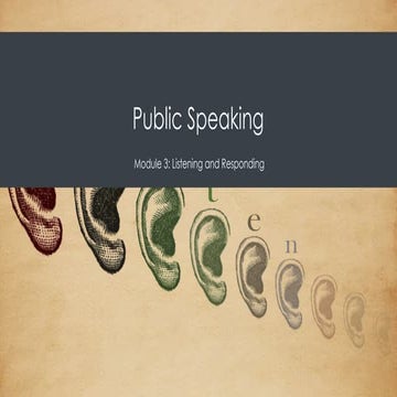 Improving to Listening and Responding Skills | PPTX