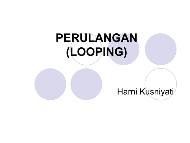 Using Looping In Basic Programming For Beginners Ppt