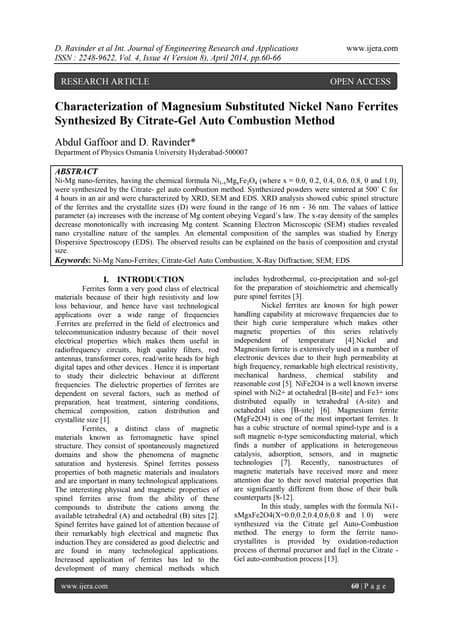 ferrites and its application | PPTX