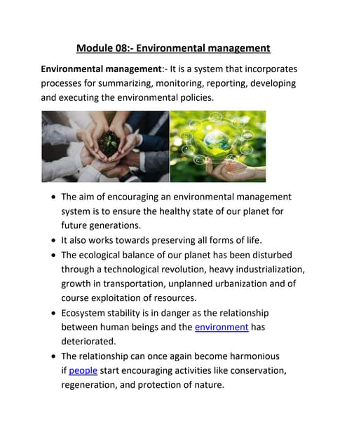 Environmental management | PPT