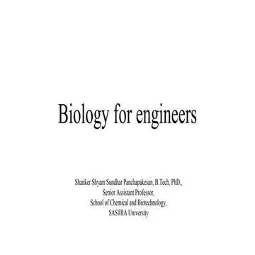 Biology For engineering - biomimimcry | PDF