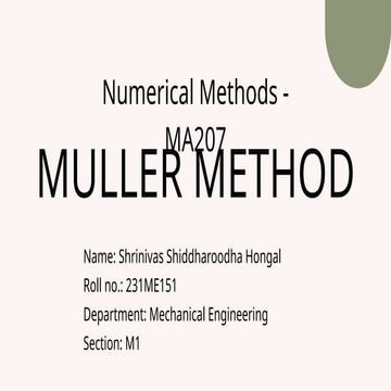 Muller Method numerical methods mathematics.pptx