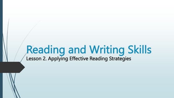 BDA Reading Strategies | PPT