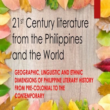 M1-Lesson 1- Geographic, Linguistic and Ethnic Dimensions of Philippine ...