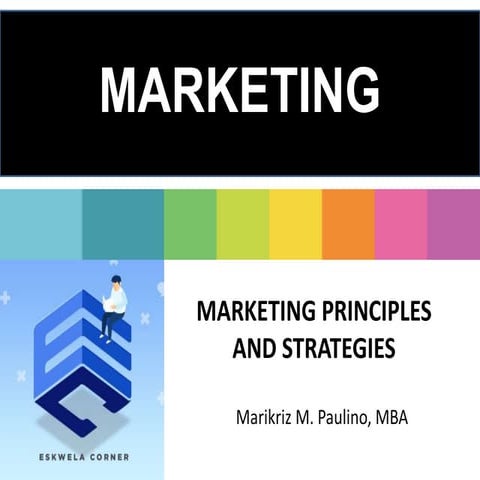 Marketing principles and strategies | PPT