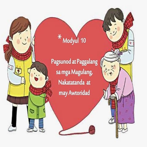 Pagsunod at paggalang sa mga magulang, nakatatanda | PPTX