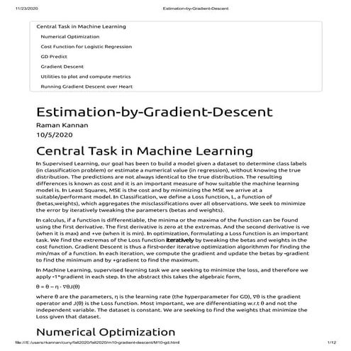 M10 gradient descent | PDF