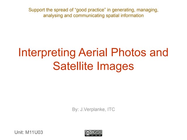 Visual Image Interpretation in Remote Sensing | PPTX