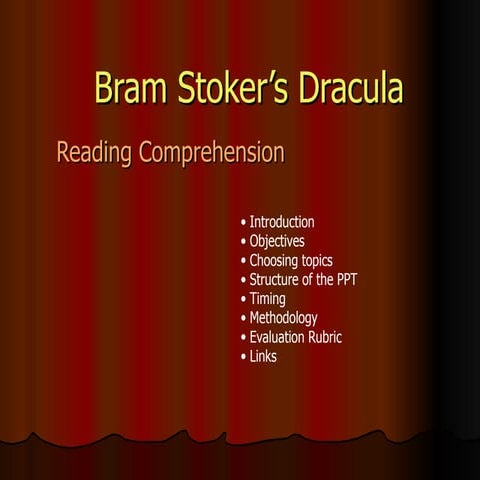 M14 T2 Draculas Bram Stoker Cinta Serrano | PPT