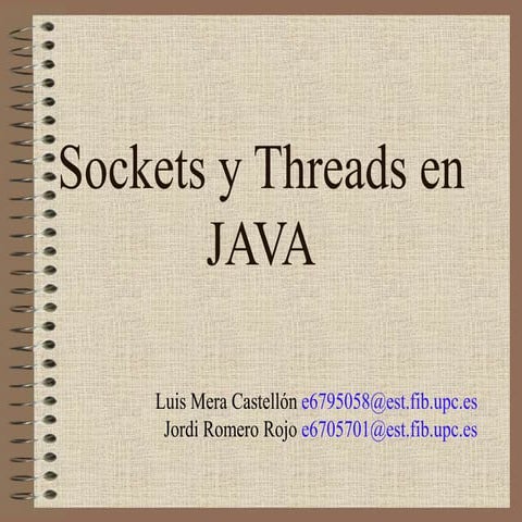 Sockets y Threads en Java | PPT