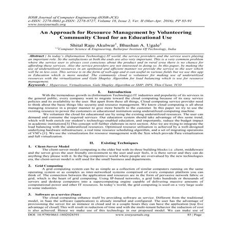 Cloud Computing in Education : Potentials and Challenges for Bangladesh | PDF