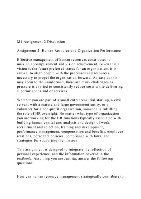 Assignment 2 Human Resource and Organization PerformanceEff.docx