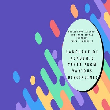 M1_Language of Academic Texts from Various Disciplines.pptx