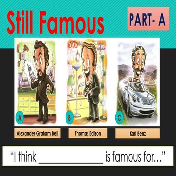 FAMOUS PEOPLE FROM THE PAST AND FROM THE PRESENT | PPTX