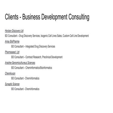 Clients business development consulting | PPTX