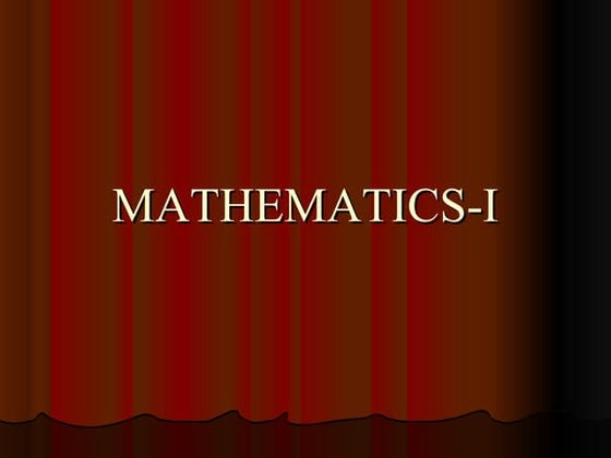 Mean Value Theorem Mathematics Ppt