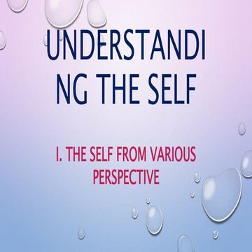 UTS-The-Sexual-self. understanding the self | PDF
