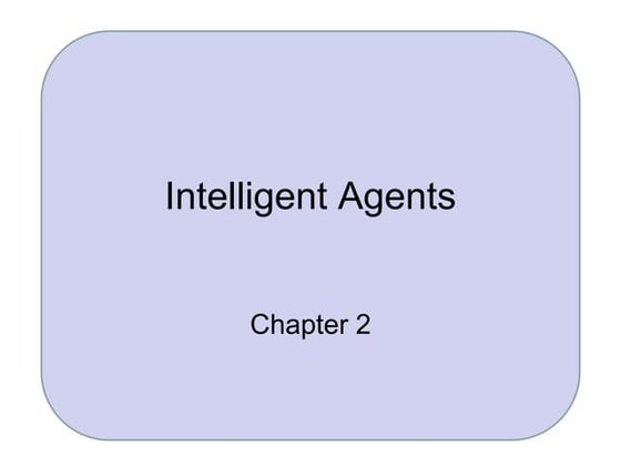 Agents in Artificial intelligence | PPT