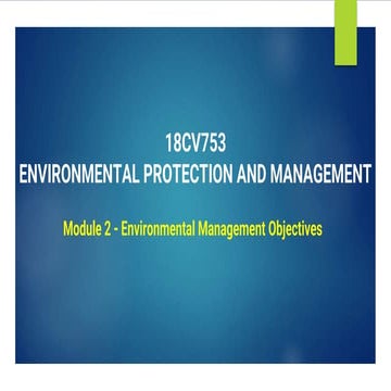 Module 2 environmental protection and management presentation | PPTX